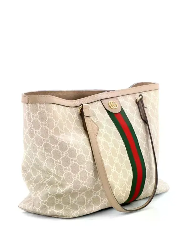 Gucci Ophidia Shopping Gg Coated Canvas Medium Tote Bag