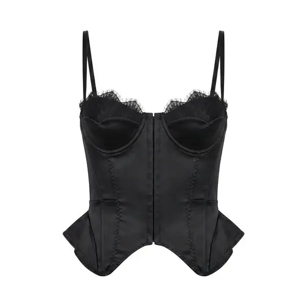 IRMAK SU GUCLU Fraser Corset Top - Black