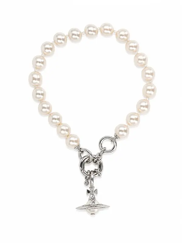 VIVIENNE WESTWOOD Aleksa Pearl Bracelet With Orb Charm