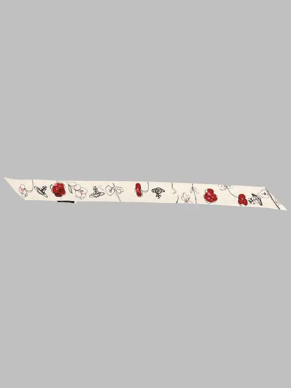 VIVIENNE WESTWOOD Flower & Orbs" Silk Scarf