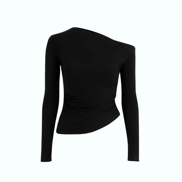 MONLICIA Aura One-shoulder Draped Top