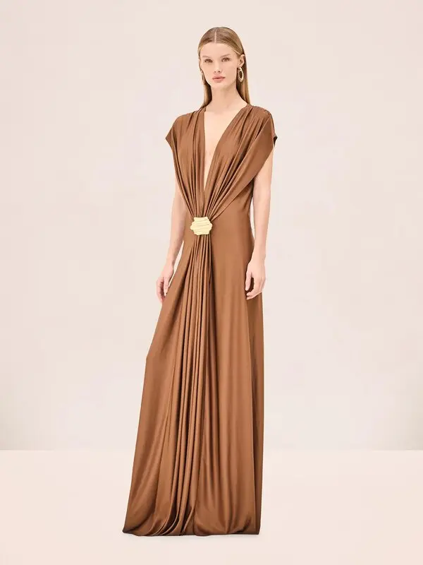 Alexis Lunaria Maxi Dress - Mocha