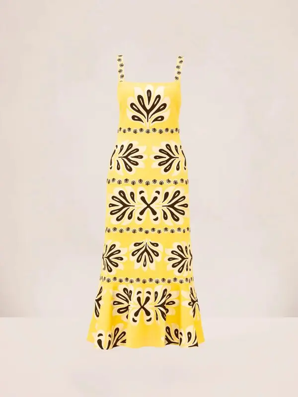Alexis Sirena Sleeveless Printed Midi Dress - Sunlit Bloom