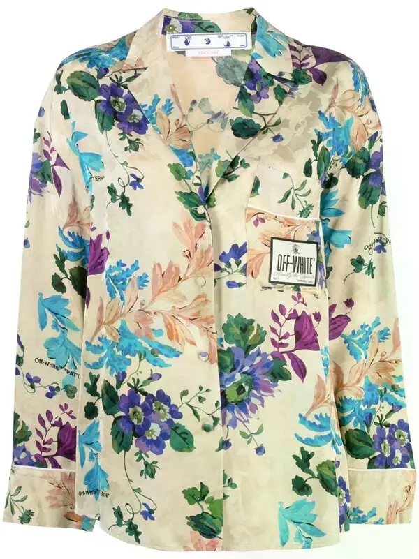 Off-White Camouflage Jacquard Long-sleeve Shirt