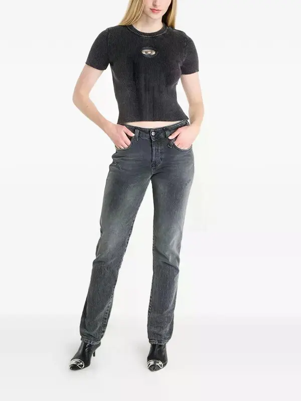 DIESEL® Faded Wash Distressed Jeans