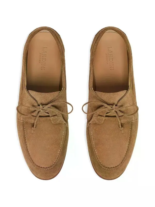 LARDINI Suede Boat Shoes