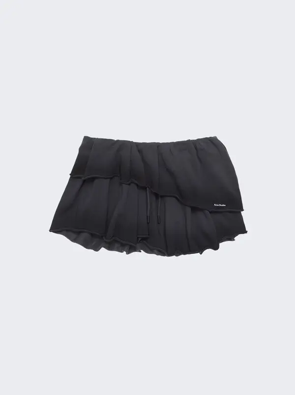 Acne Studios Fleece Mini Skirt - Navy