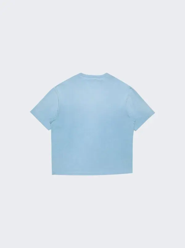 Acne Studios Sprayed Logo Tee Cornflower