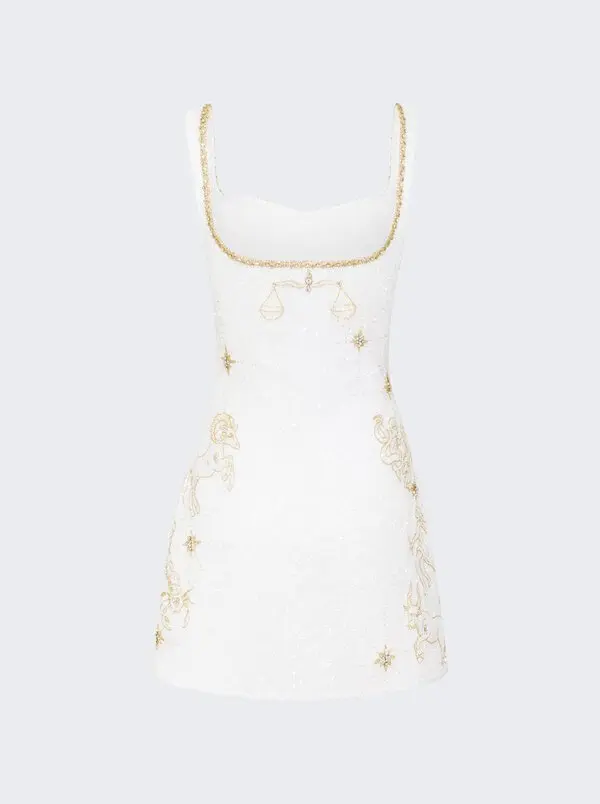 CLIO PEPPIATT Zodiac Beaded Mini Dress