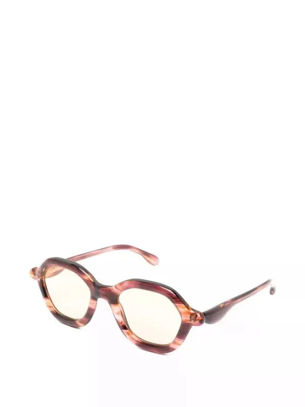 PALOCERAS Geometric Frame Sunglasses - Red