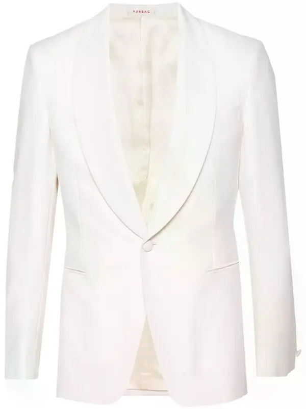 FURSAC Shawl-lapels Tuxedo Jacket - Neutrals