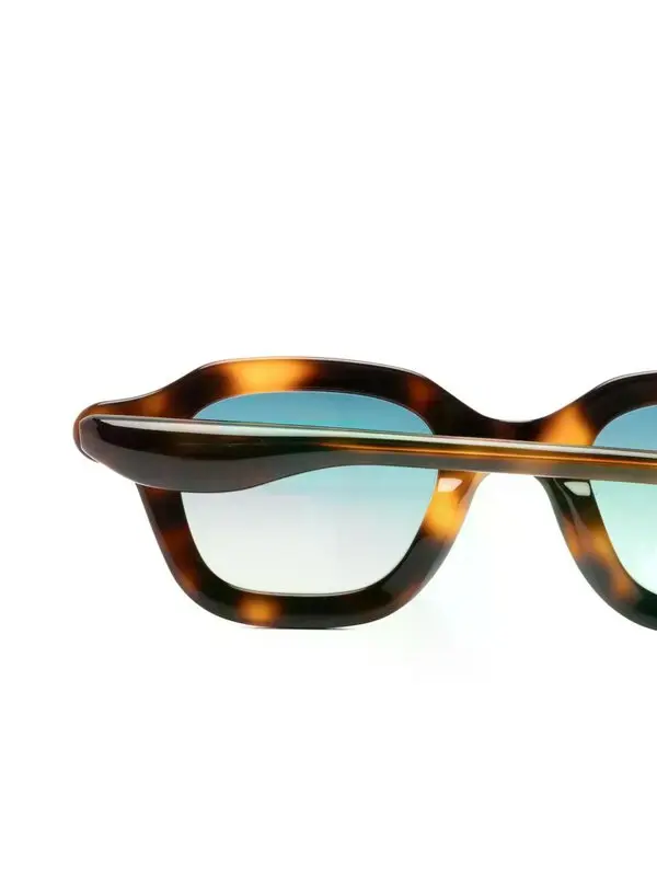 PALOCERAS Tortoiseshell-effect Geometric Sunglasses
