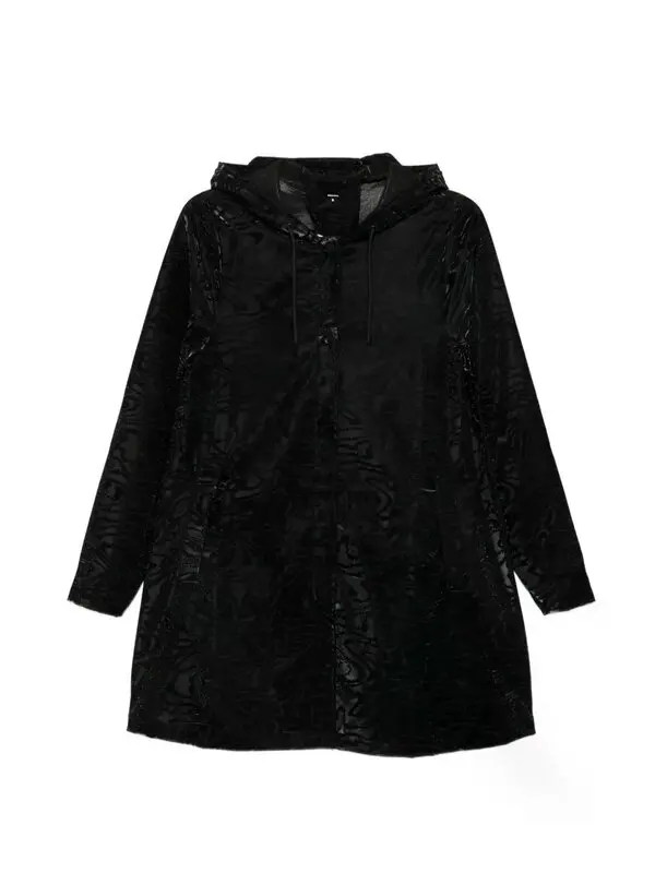 Rains A-line Long-sleeve Hooded Jacket