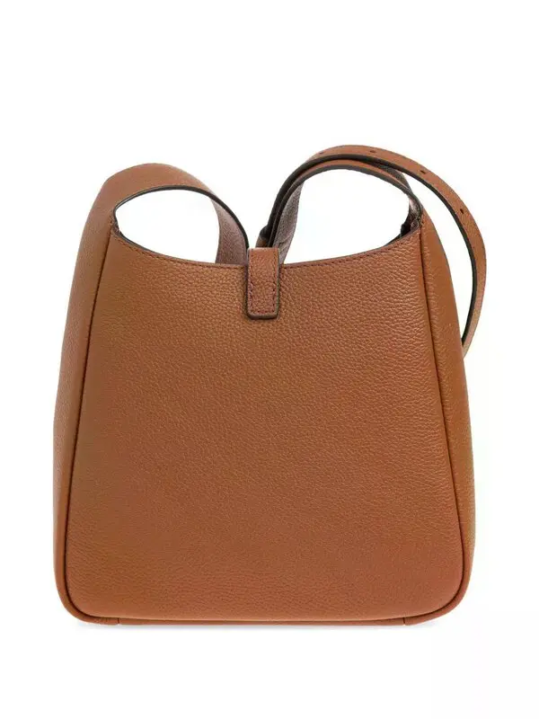 Tory Burch Perforated Logo Leather Cross Body Bag - Brown