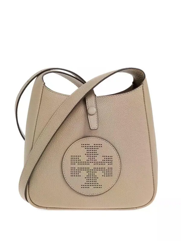 Tory Burch Miller Swing Perforated Logo Crossbody Bag - Brown