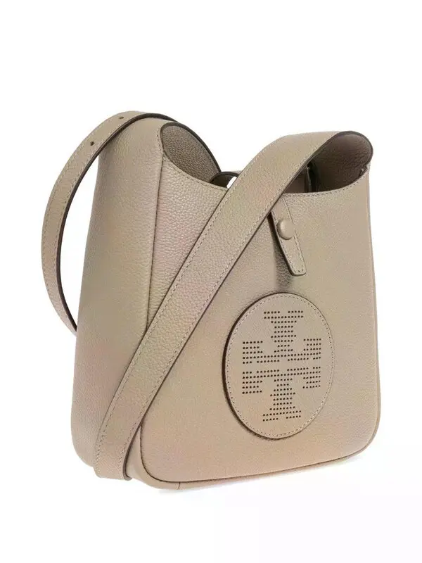 Tory Burch Miller Swing Perforated Logo Crossbody Bag - Brown