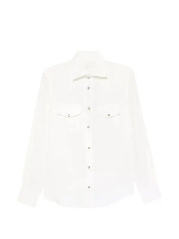 Eleventy Western-style Flap-pocket Shirt