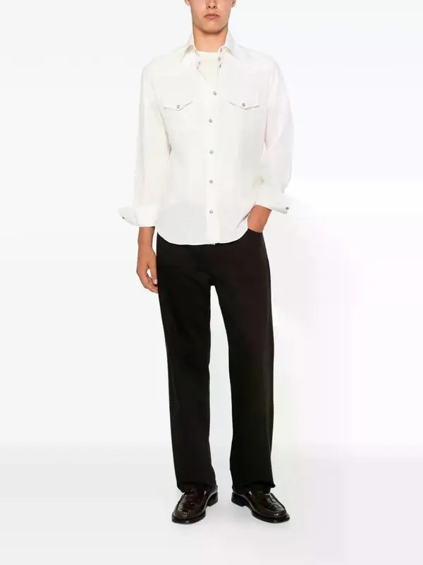 Eleventy Western-style Flap-pocket Shirt