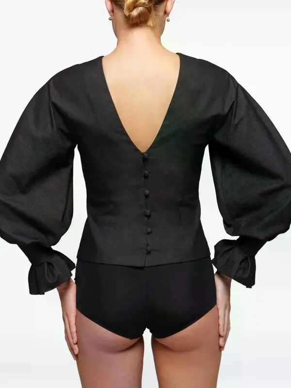 CATALINA Chiara Puff-sleeve Blouse