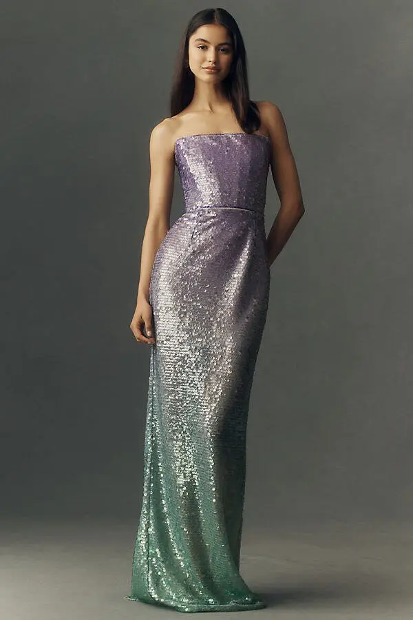 BRONX AND BRONCO Ibiza Ombre Gown - Purple