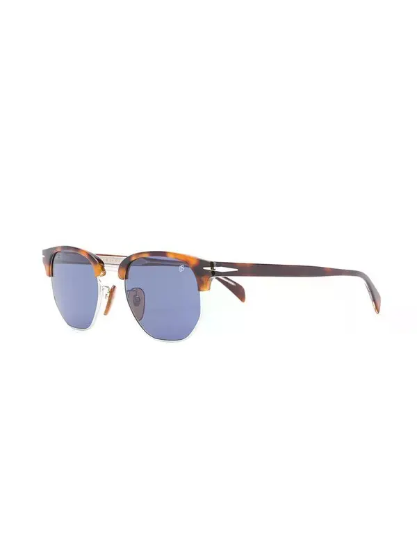 DB EYEWEAR BY DAVID BECKHAM Tortoiseshell Geometric-frame Sunglasses - Brown