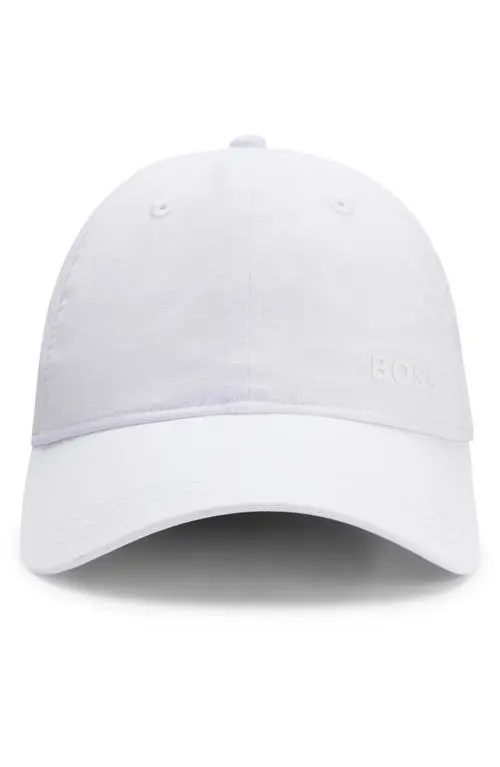 BOSS Lach Baseball Cap - White