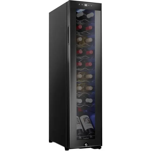 IVATION 18 Bottle Compressor Wine Refrigerator - Black