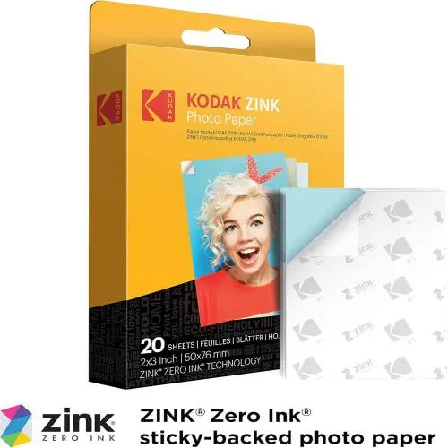 KODAK Smile+ 2-in-1 Instant Camera W/ Blue Case Bundle