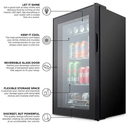 IVATION 101 Can Beverage Refrigerator