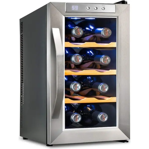 IVATION 8 Bottle Thermoelectric Wine Cooler - Silver