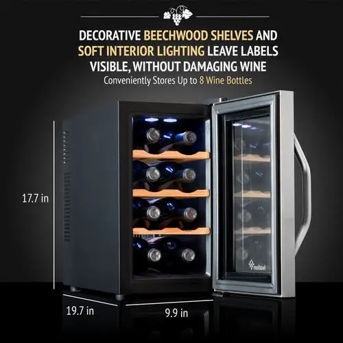 IVATION 8 Bottle Thermoelectric Wine Cooler