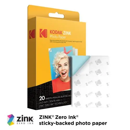 KODAK Smile+ 2-in-1 Camera & Printer Bundle - Fuchsia