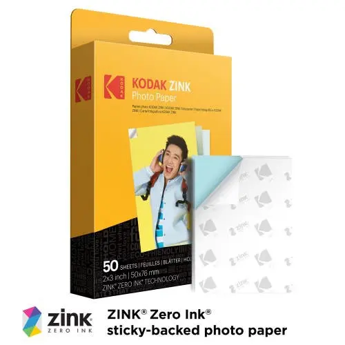 KODAK Step Instant Photo Printer Bundle With 75 Sheets Of Zink Paper - Black