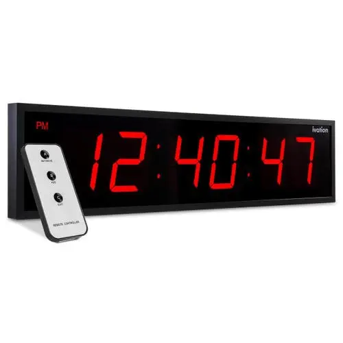 IVATION Digital Clock - Red