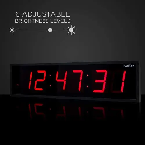 IVATION Digital Clock - Red