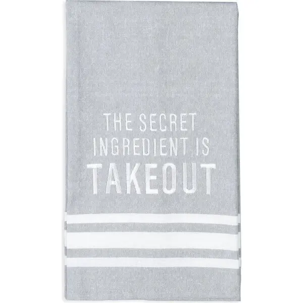 TOTALEE GIFT The Secret Ingredient Is Tea Towel Cotton White