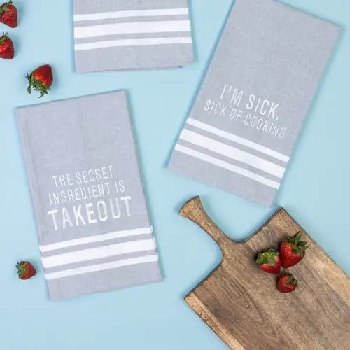 TOTALEE GIFT The Secret Ingredient Is Tea Towel Cotton White