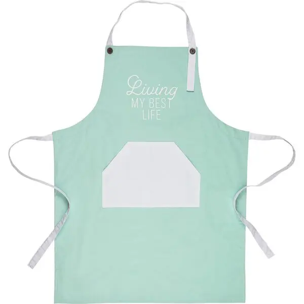 Totalee Gift Living My Best Life Apron Cotton - Green