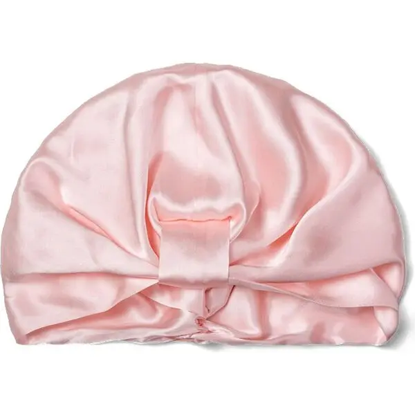 SILKSILKY Pure Silk Double Layer Night Bonnet - Lightpink
