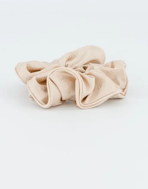 Alexandre De Paris Amaretto Silk Scrunchie