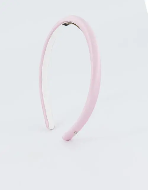 Alexandre De Paris Douceur Silk Satin Headband - Pink