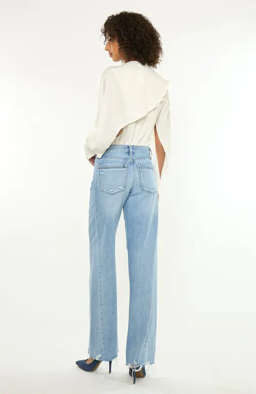 KANCAN Selma Mid Rise Wide Leg Jeans