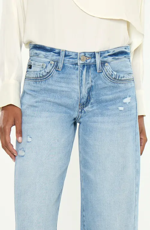 KANCAN Selma Mid Rise Wide Leg Jeans