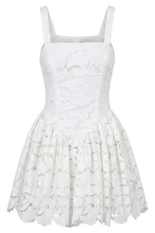 NICHOLAS Vittoria Broderie Lace Mini Dress