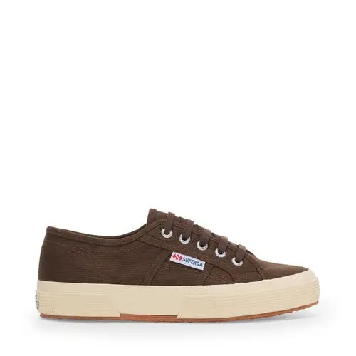 Superga 2750 Linen Low Top Sneakers - Brown-off White