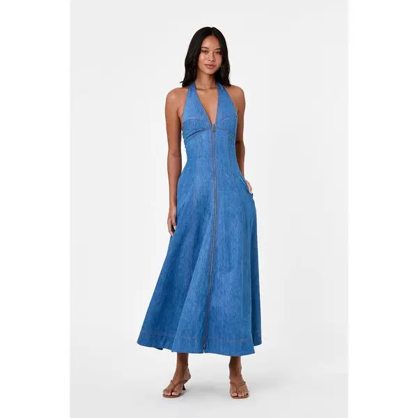 NICHOLAS Elsa Maxi Dress - Light Wash