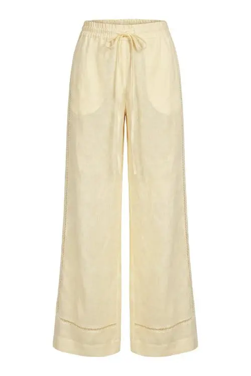 NICHOLAS Erica Linen Wide Leg Pant