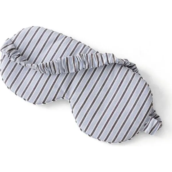 HAVEN WELL WITHIN Organic Cotton Eye Mask - Iris Stripe White Multi