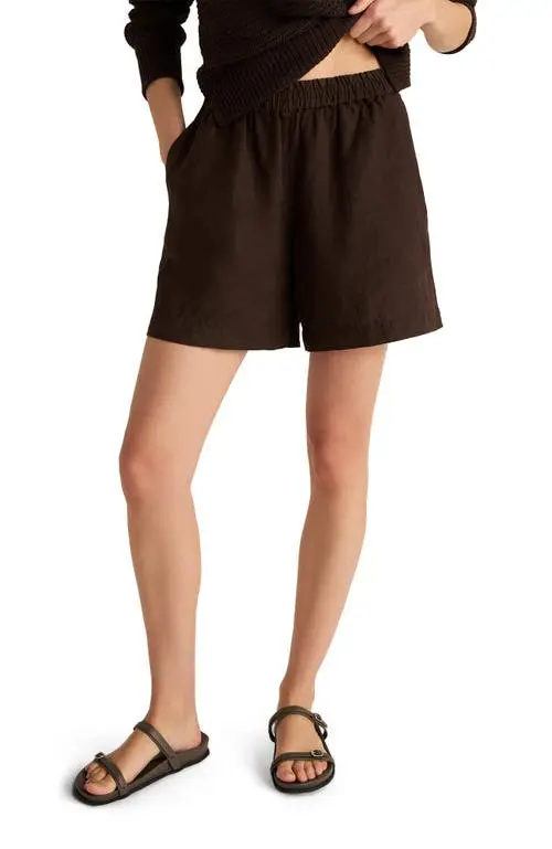 HAVEN WELL WITHIN Linen Pull-on Shorts