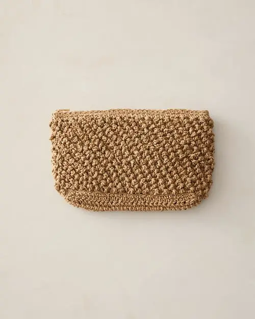 HAVEN WELL WITHIN Knotted Straw Pouch - Natural